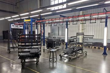 Automatic Electrostatic Powder Coating Line with Overhead Conveyor System Coating Machine