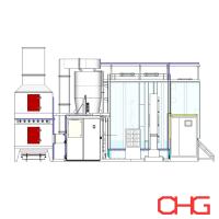 Quality Customizable PLC Control Unit Powder Coating Production Line Powder Containment for sale