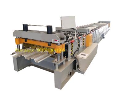Chine Le métal 380v60hz en acier a galvanisé le petit pain de plate-forme de plancher formant la coupe hydraulique de machine à vendre