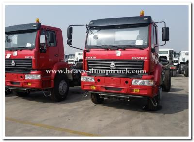 中国 SINOTRUK SWZ 4X2 のユーロ 2 の基礎石、表土、アスファルトのための頑丈なダンプ トラック 販売のため