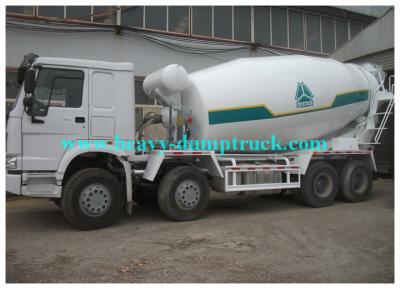 Cina grande HOWO camion della betoniera di 25cbm con 8X4 colore di bianco del telaio 371hp in vendita