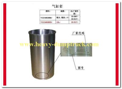 Cina numero del pezzo VG1540010006 della fodera del cilindro del pezzo di ricambio del sinotruk con la garanzia in vendita