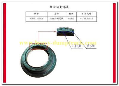 中国 sinotruk の予備品はオイルのシール アセンブリ部品番号 AZ9981320036 を結合しました 販売のため