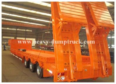 Cina 3 rimorchi lowboy del collo d'oca degli assi con 2/tipo serrato a 3 pollici perno di sterzaggio con la garanzia in vendita