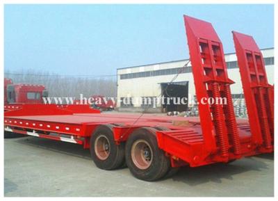 中国 半低の 2 つの車軸平面のトレーラーの Lowbed のトラックのトレーラーのタイプ 30 から 60 容量トンの 販売のため