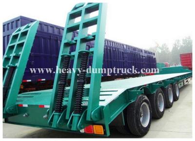 Cina Tipo basso resistente rimorchi lowboy del rimorchio del camion del letto 120 tonnellate nel colore e nella garanzia gialli o blu in vendita