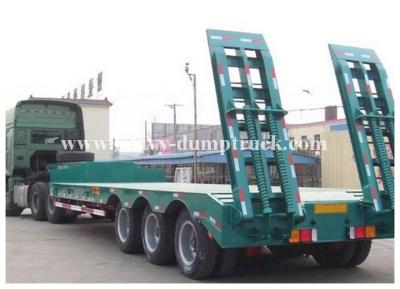 Cina Tipo basso eccellente carico utile 40T 2/3/4 assi del carrello degli autoarticolati di trasporto del letto per facoltativo in vendita