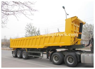 Cina Assi del cilindro idraulico tre di HYVA 50 tonnellate di autoarticolato per la sporcizia del materiale di riempimento del pacciame della ghiaia in vendita