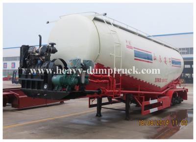 Cina Cementi il rimorchio del bulker con 30 - 50 tonnellate di capacità di carico, rimorchio dell'autocisterna dei semi con la garanzia in vendita