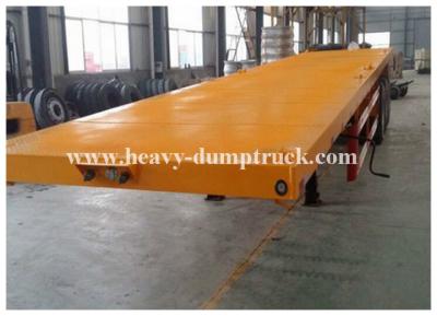 中国 平面容器のトレーラーの輸送のマッチはのための保証が付いている 40ft か 20ft の平面のトレーラーを運びます 販売のため