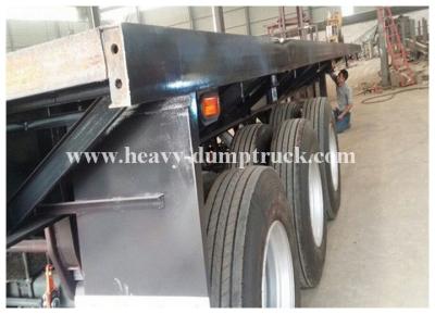 Cina Assi doppi rimorchio a base piatta a base piatta allungabile del rimorchio da 20 piedi/camion dei semi con la garanzia in vendita