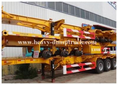 Cina Rimorchi a base piatta commerciali della piattaforma 40ft piani per i contenitori di trasporto, carico in serie con la garanzia in vendita