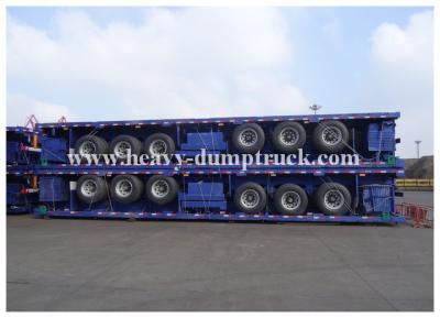 Cina 40 tonnellate di multi assi rimorchi a base piatta di caricamento di lunghezza 40 ft/rimorchi a base piatta dell'automobile con la garanzia e le parti in vendita