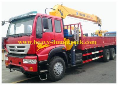 Cina Il camion rosso ha montato la gru mobile 6X4 336 cavalli vapore iso/ccc dell'euro II da 16,1 m. in vendita