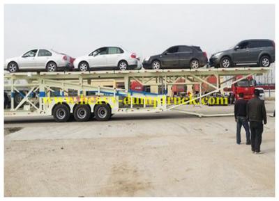 Cina AUTOMOBILI di SUV che rimorchiano il rimorchio automatico del trasportatore con la sospensione posteriore della molla a lamelle di scarico nel colore rosso in vendita