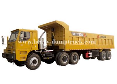 Cina Il carico nominale 100 tonnellate fuori da potenza del motore del ribaltatore 309kW dell'autocarro con cassone ribaltabile di estrazione mineraria della strada guida i multi assi con il volume del carico del corpo 50m3 in vendita