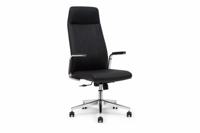 Cina Responsabile esecutivo Office Chair della sedia girevole di cuoio nera dell'unità di elaborazione in vendita