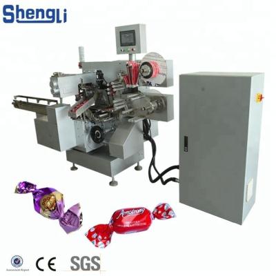 China Horizontale dubbel draaiende snoepverpakkingsmachine met 300 ppm snelheid 2960*1560*2150 MM Te koop