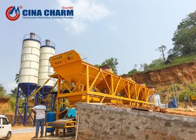 Cina pianta baching del calcestruzzo dei prodotti del produttore di pianta del calcestruzzo pronto della pianta del saltatore concreto della centrale di betonaggio di hzs75 75 m3 h in vendita