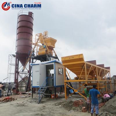 Cina impianto di miscelazione della centrale di betonaggio concreta asciutta asciutta della polvere di 4.1m piccolo HZS35 in vendita