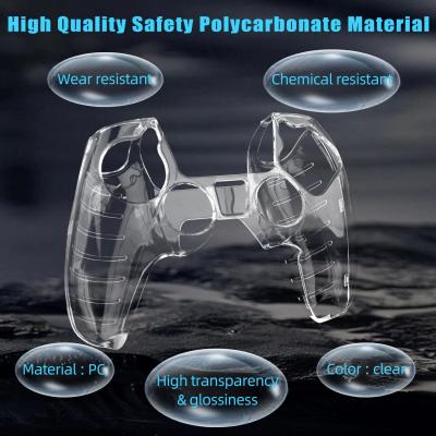 China Gamepad Protection Crystal Shell Case For PS5 Controller-Clear for sale