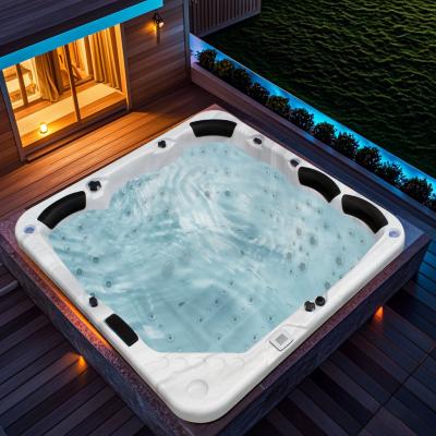 Chine Hydrothérapie en plein air Spa piscine Jet d'air Massage Jacuzzi avec lumière LED à vendre