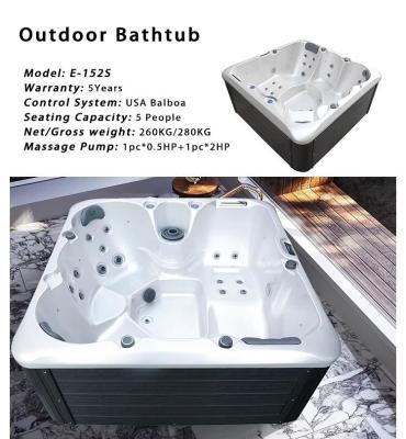 Chine Une baignoire extérieure de luxe pour 5 personnes avec un bain à remous et un massage. à vendre