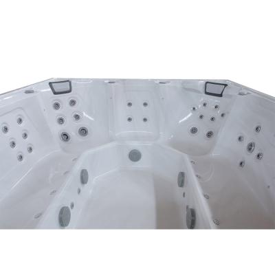 Chine Whirlpool acrylique extérieur ergonomique pour 8 personnes avec coquille d'onde océanique à vendre