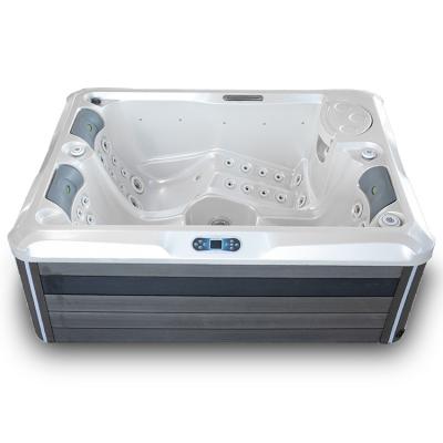 Chine Baquets chauds extérieurs de baignoire de station thermale de massage de Pearl White pour 3 personnes à vendre