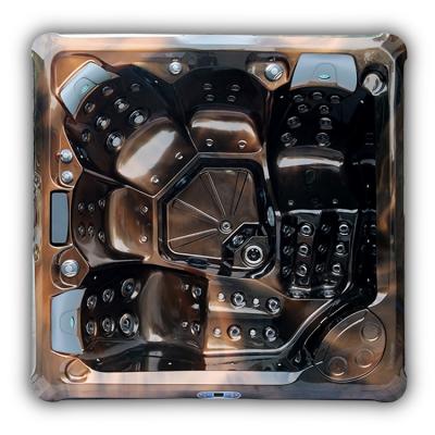 Chine Baquet chaud de station thermale acrylique extérieure à la maison extérieure de jardin avec des lumières et Bluetooth de LED à vendre