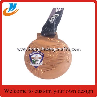 China Wholesale custom gold award medals with ribbon for sports awards for sale