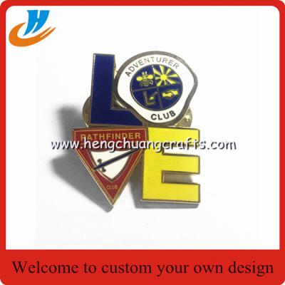 China Resin coating soft enamel custom lapel pin no minimum lapel pin with logo butterfly clutch lapel pin for sale