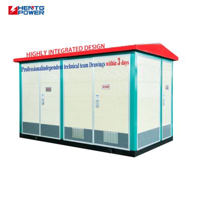 China 35KV Three Phase Compact Transformer Substation for Solar Plant Combination and Industrial Controls for sale
