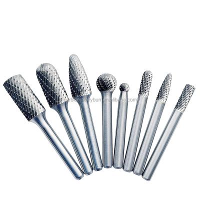 중국 회색 색깔 탄화물은 숫돌 세트 8 PCS ROATRY 파일을 가는 세트를 깔쭉하게 만들 판매용