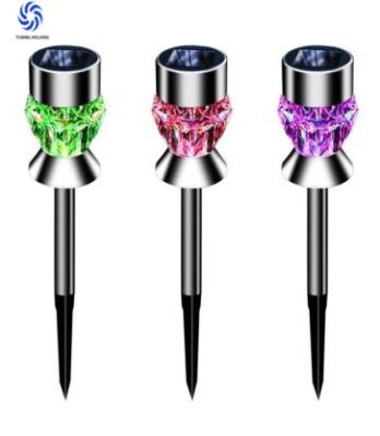 Cina Bello colore che cambia le luci solari, luci solari pure di via del diamante del giardino LED in vendita