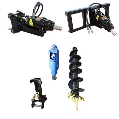 China 200 Mini Excavator Drilling Hammer Auger Attachment for Agricultural Attachments for sale