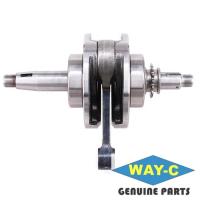 Quality G1020010 Iron Crankshaft Assembly TUK TUK Spare Parts For TVS King KARGO DELUXE DURAMA for sale