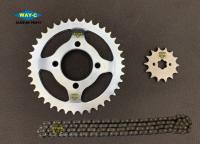 Quality R3320410 Motorcycle Front And Rear Sprocket Chain Kit For TVS ROCKZ 125 for sale