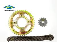 Motorcycle Alloy Chain Sprocket Kit 64511H17410H000 For HAOJUE XPRESS china Motorcycle Alloy Chain Sprocket Kit 64511H17410H000 For HAOJUE XPRESS