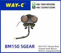 Quality PF402416 Plastic Motorcycle Moto Speedometer With USB For BAJAJ BOXER BM150 5GEAR for sale