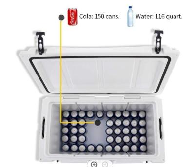 Chine Boîte 110L de refroidisseur de pêche de Rotomolded bonne scellant le bon cachetage à vendre