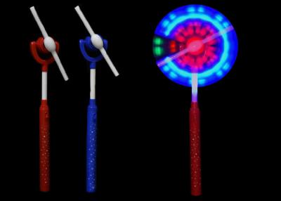 Cina Annuncio pubblicitario che fila il mulino a vento infiammante multicolore 5Pcs LED dell'arcobaleno in vendita