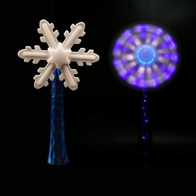 Cina La filatura del regalo accende il materiale 45x30x42 cm dell'ABS di forma del fiocco di neve dell'aletta di filatoio del mulino a vento in vendita