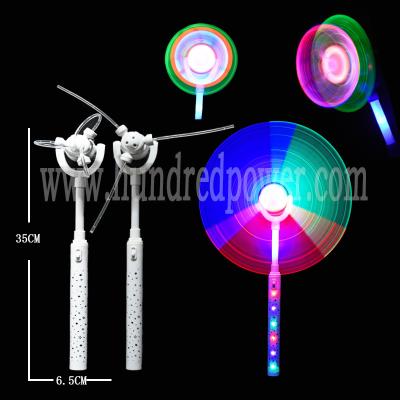 Cina Il mulino a vento commerciale infiammante di filatura del giocattolo del mulino a vento di DIY ha condotto la luce 9 LED in vendita