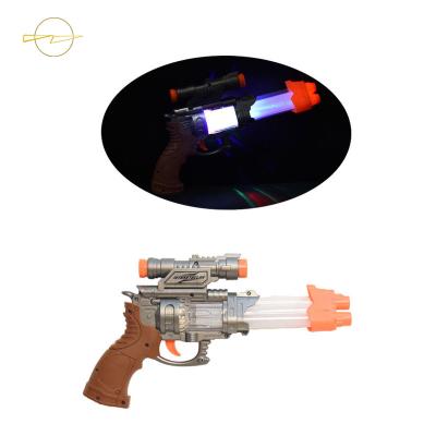 China Battery Operated Sound Light Up Toy Gun Weapon 3 LEDs Cute Appearance for sale
