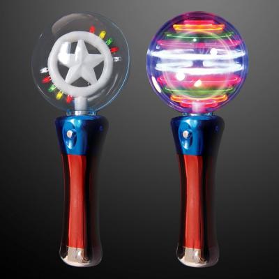 China Classical Flashing Spinner Toy Multicolor Magic Small Light Up Galaxy Spinner For Kids for sale