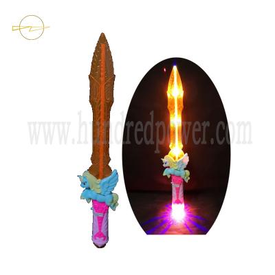 China 5 Lights Flashing Sword Toy Led Decorative Unicorn Pink Toy Sword 3*AA Battery for sale