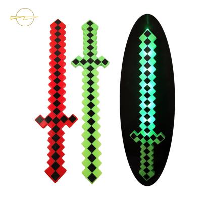China Popular Mosaic Plastic Flashing Sword Toy 6 LEDs 59 × 14 CM With Sound for sale