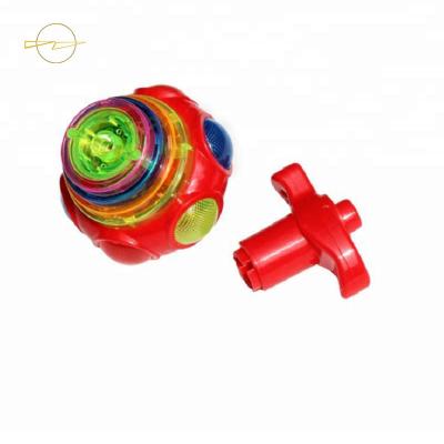 Cina Trottola principale lampeggiamento luminoso di plastica elettrico con musica & luci in vendita