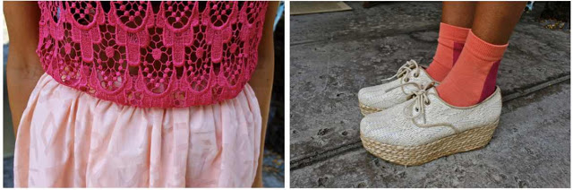 ladies pink crew socks